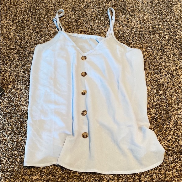 Tops | Basic Simple Light Blue Tank Top | Poshmark